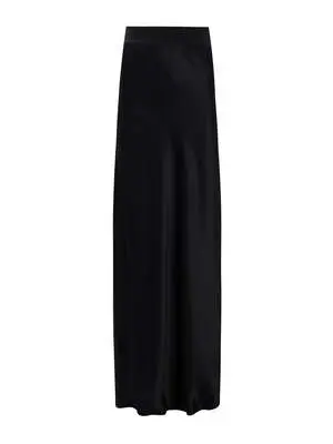 L'Agence Ryker Silk Maxi Skirt - Black