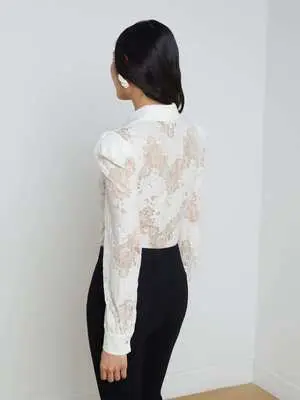 L'Agence Jenica Lace Blouse - Lace Ivory