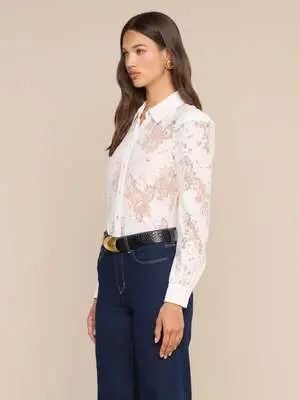 L'Agence Jenica Lace Blouse - Lace Ivory