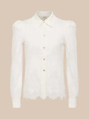 L'Agence Jenica Lace Blouse - Lace Ivory