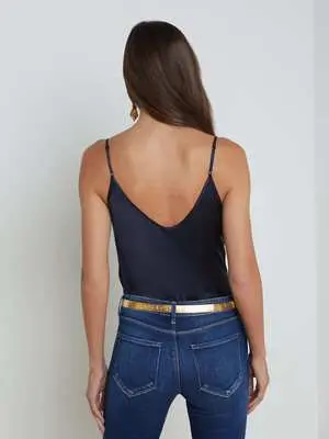 L'Agence Lexi Silk Camisole - Midnight