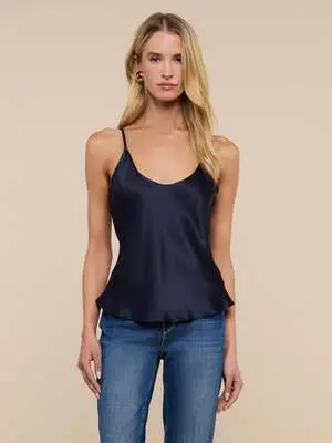 L'Agence Lexi Silk Camisole - Midnight