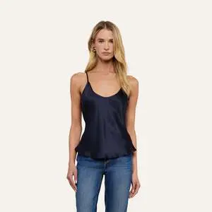 L'Agence Lexi Silk Camisole Midnight