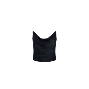 L'Agence Calista Silk Camisole - Black