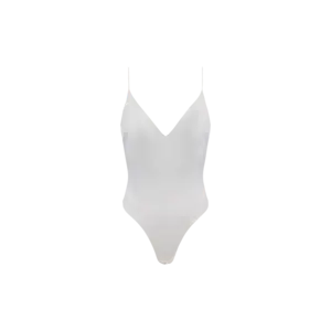 L'Agence Dara Stretch Satin Bodysuit - Ivory