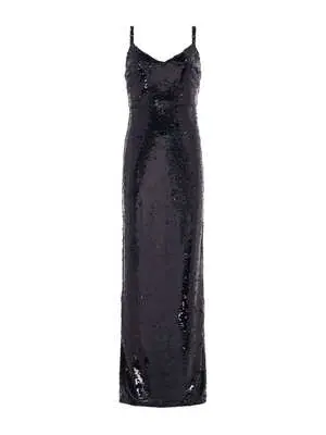 L'Agence Karma Sequin Maxi Dress - Black