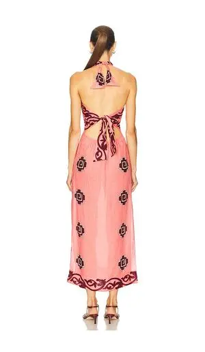 Johanna Ortiz Energetic Patterns Ankle Dress - Pink