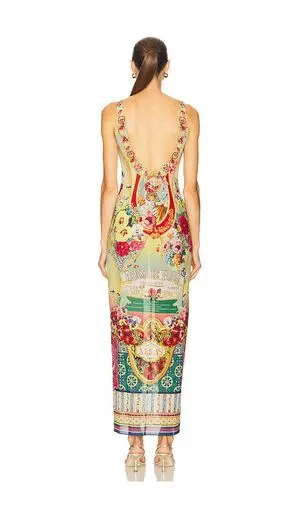 Camilla Square Neck Long Dress