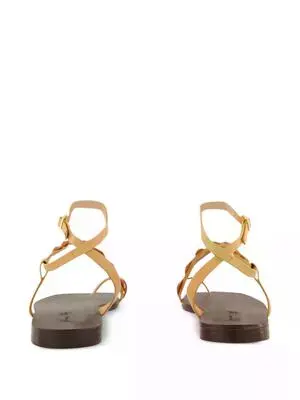Johanna Ortiz Leather Crest Sandals