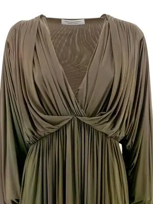 Philosophy Di Lorenzo Serafini Draped V-neck Maxi Dress