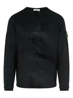 Premiata Logo-patch Crew-neck Sweater - Black