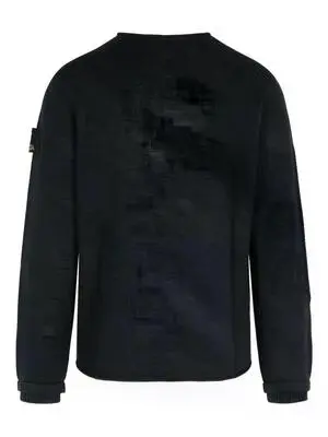 Premiata Logo-patch Crew-neck Sweater - Black
