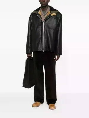 Our Legacy Blizzard Hooded Leather Jacket