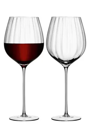 LSA Aurelia Set Of 2 Wine Glasses - Clear
