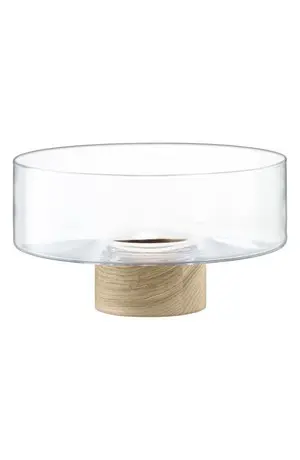 LSA Lotta Pedestal Fruit Bowl - Clear