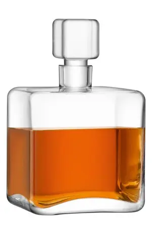 LSA Cask Square Decanter - Clear