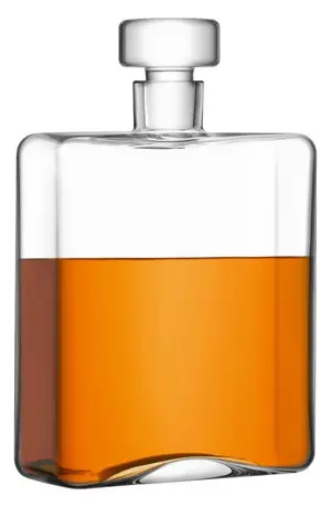 LSA Cask Whiskey Decanter & Set Of 2 Glass Tumblers