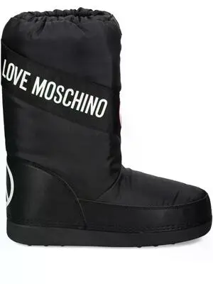 Moschino Logo Boots For Women