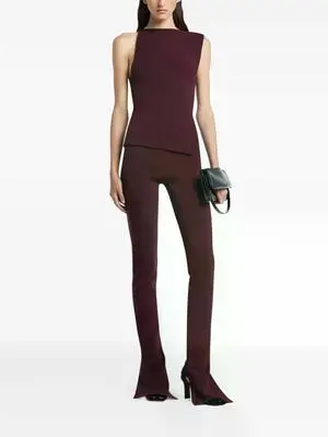 COURREGES Bootcut Interlock Trousers - Red