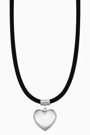 ORADINA Sterling Cord Pendant Necklace - Silver