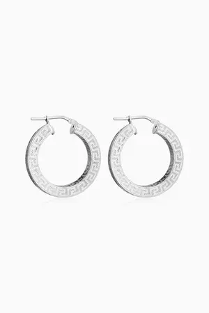 ORADINA Olympia Sterling Hoop Earrings - Yellow Gold