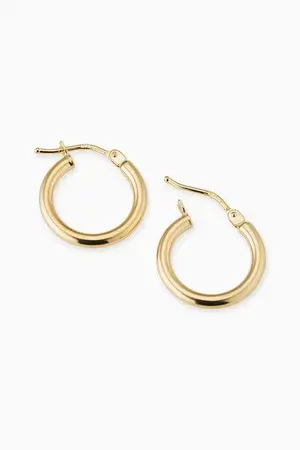 ORADINA 14k Mini Hoop Earrings