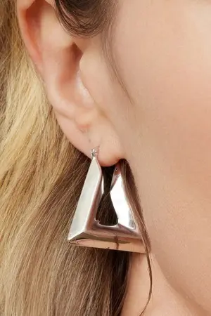 ORADINA Sterling Peak Hoop Earrings