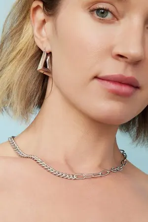 ORADINA Sterling Peak Hoop Earrings