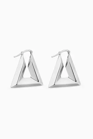 ORADINA Sterling Peak Hoop Earrings