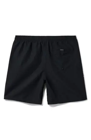 Quiksilver Everyday 17" Solid Stretch Swim Trunks - Black