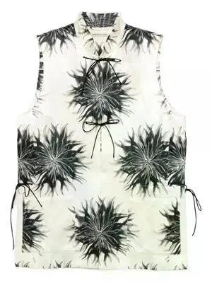 SAMUEL GUÌ YANG Floral Print Blouse - Neutrals