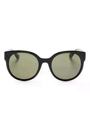 Gucci Interlocking G Round-frame Sunglasses - Green