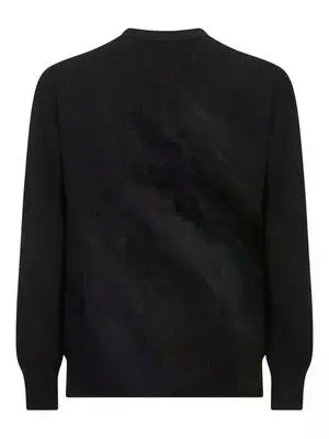 D4.0 V-neck Wool Cardigan - Black