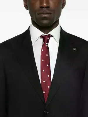 Tagliatore Button Wool Suit - Black