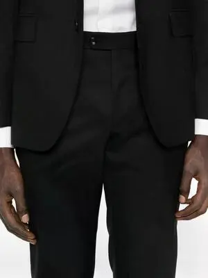 Tagliatore Button Wool Suit - Black