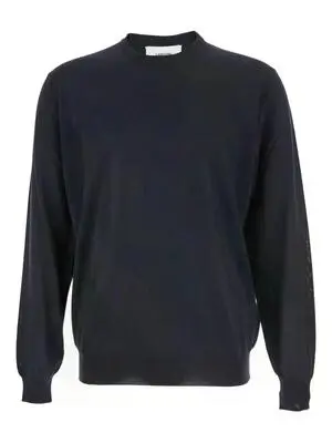 LARDINI Crewneck Ribbed-hem Sweater