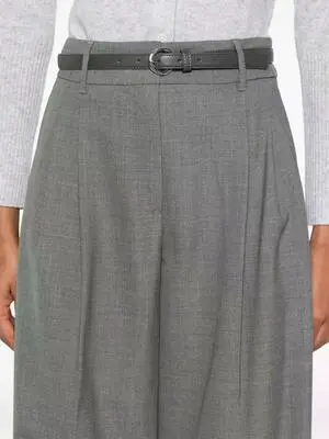 Max Mara Pleated-front Belted Trousers