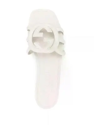 Gucci Interlocking G Slides - Neutrals