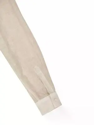 120% Lino Button-down Shirt With Pocket