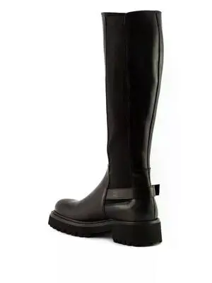 GUGLIELMO ROTTA Buckle-detail Leather Knee High Boots