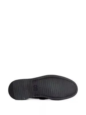 GREEN GEORGE Leather Penny Bar Loafers