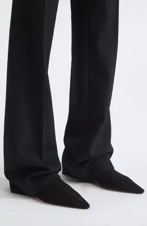THE ROW Liisa Pointed Toe Bootie - Black