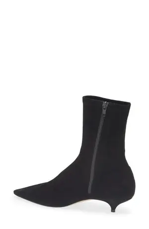 THE ROW Liisa Pointed Toe Bootie - Black