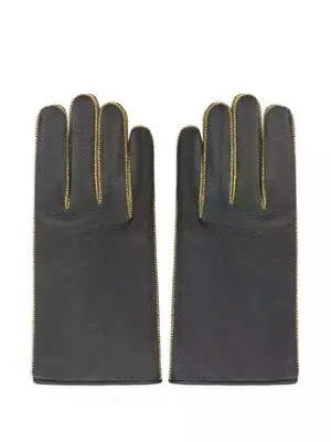 MOORER Leather Gloves - Black