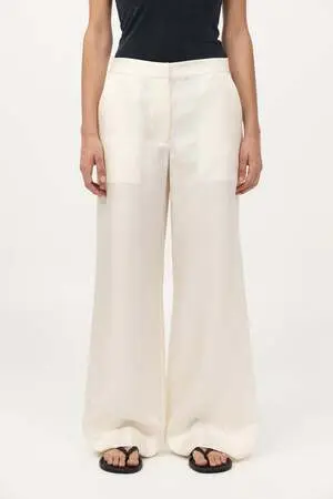 ST. AGNI Silk Twill Trousers