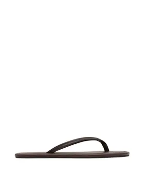 ST. AGNI Thong Detail Slide Sandals - Coffee