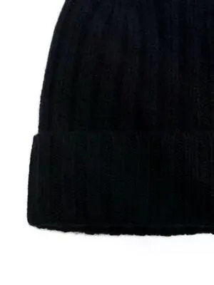 BEYOU Ribbed Knit Cashmere Beanie