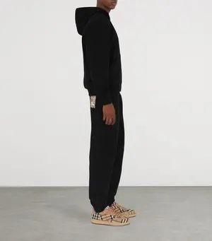 Burberry Cotton Check-detail Sweatpants