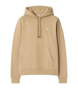 Burberry Cotton Knight Stamp Hoodie Beige