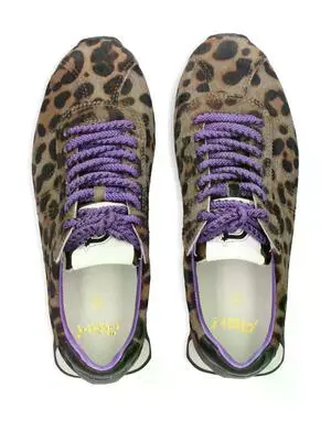 Ash Leopard-print Lace-up Sneakers